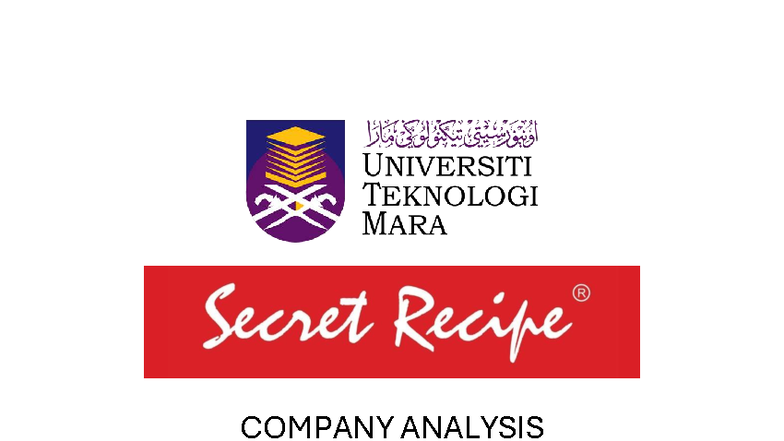 ENT600: Case Study on Secret Recipe Cakes Café Sdn Bhd Analysis - Studocu