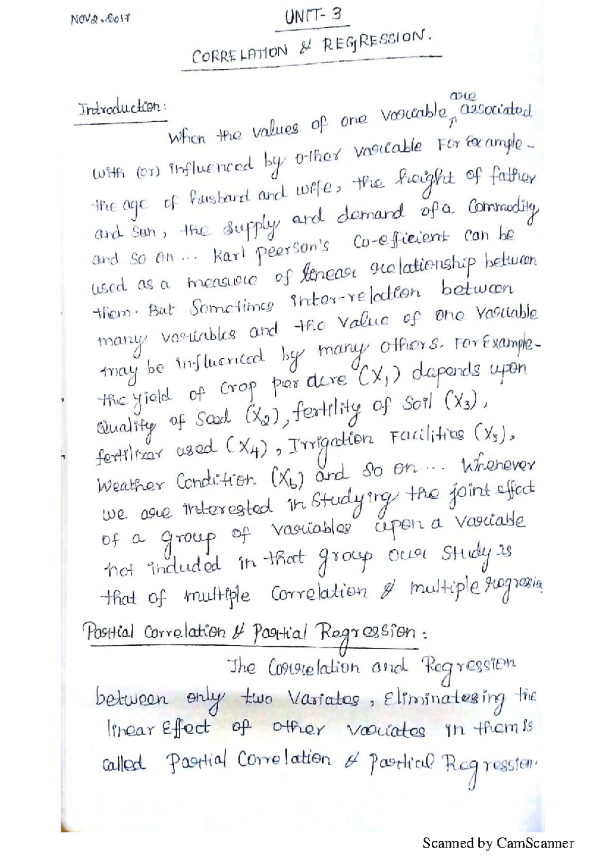 Correlation and Regression Analysis - ME 3 Notes - Studocu