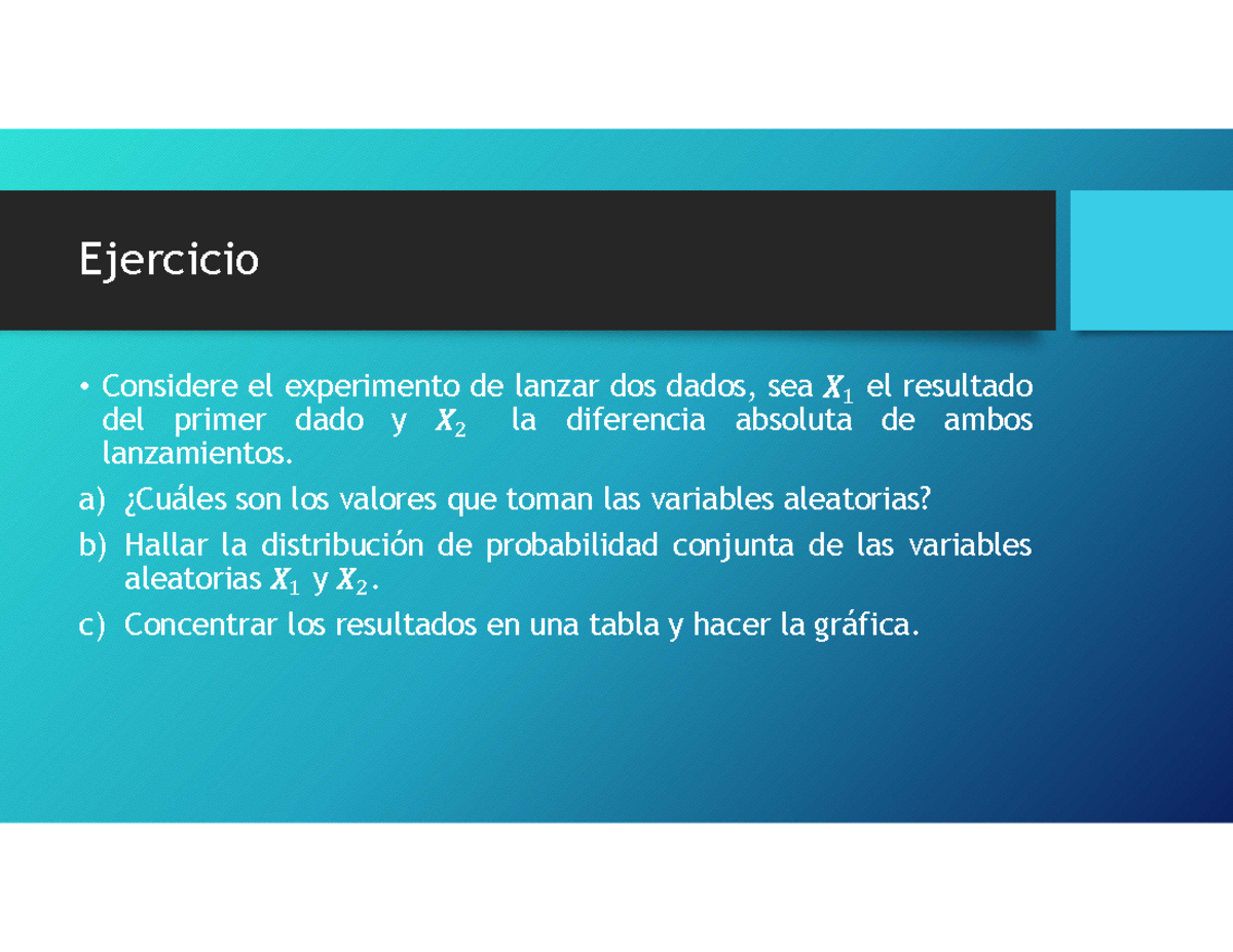 Clase 2 - Apuntes sobre Distribución de Probabilidad Marginal y ...