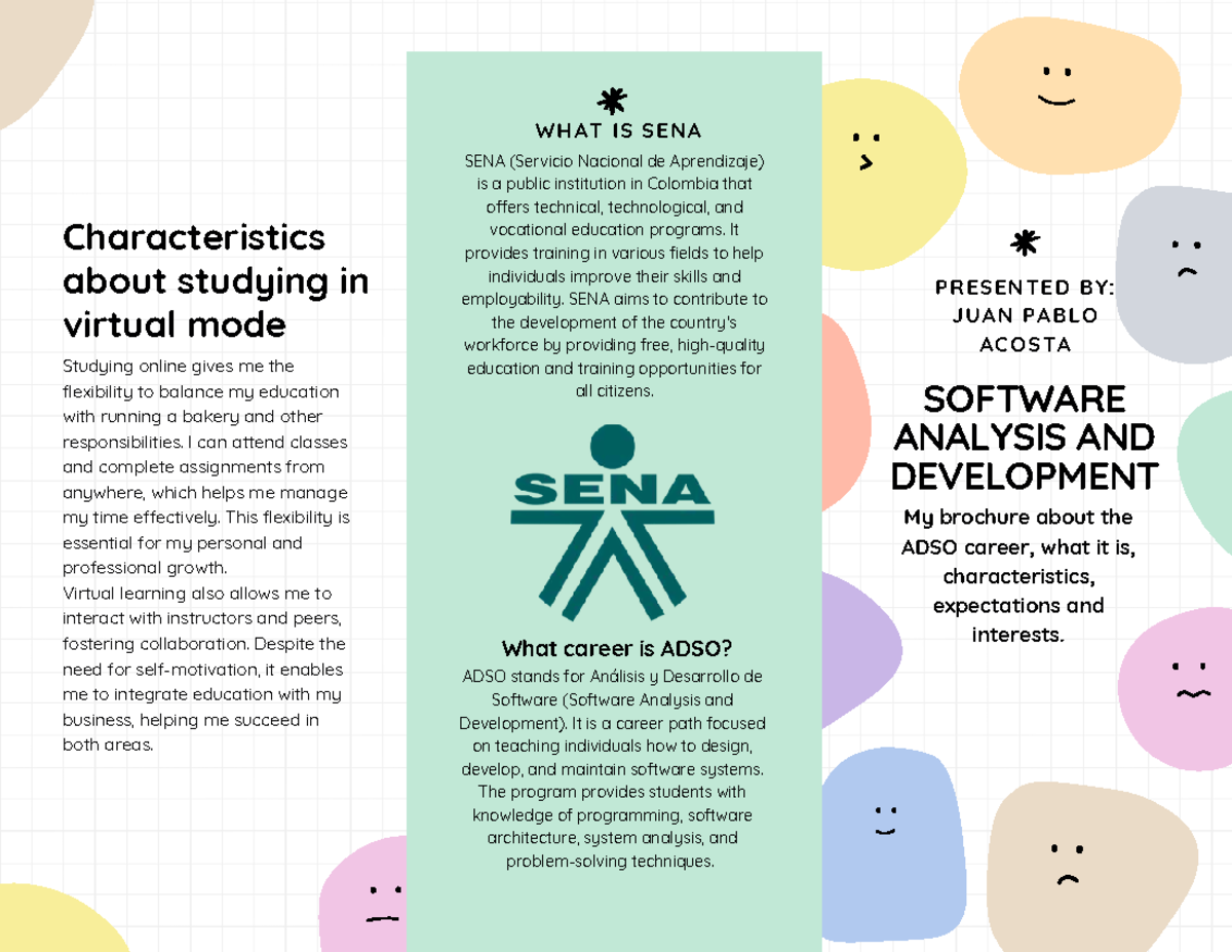 Folleto sobre ADSO: Características y Expectativas del Estudio Virtual - Studocu