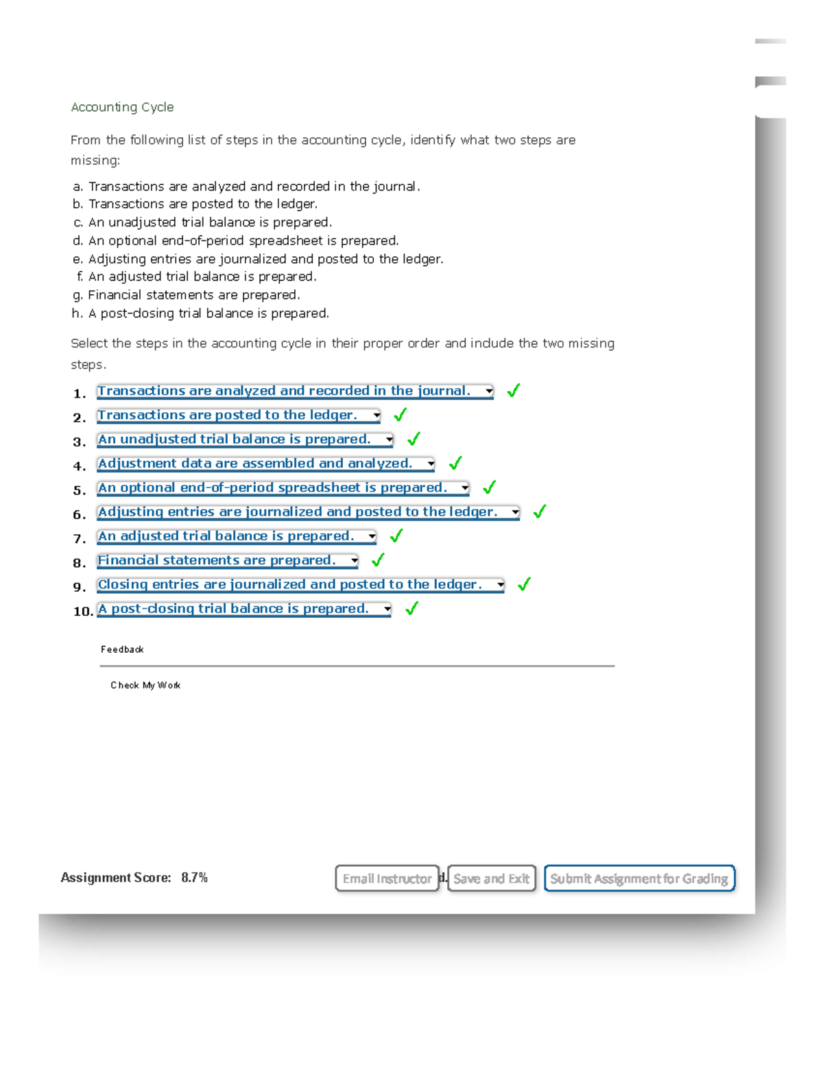MOD 2 Assignment: Steps in the Accounting Cycle Explained - Studocu
