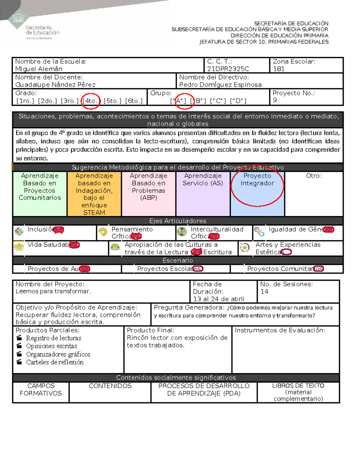 Proyecto 9: Leemos para Transformar - Estrategias de Lectura y ...