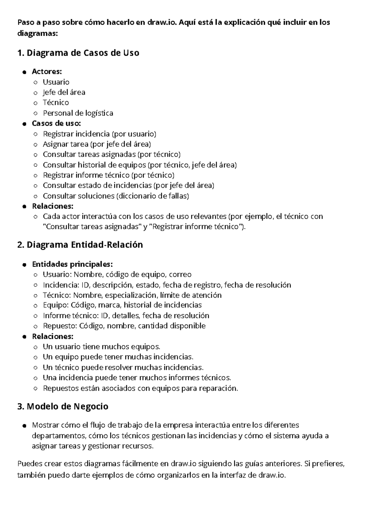 Pasos para crear diagramas en draw.io: guía completa - Studocu