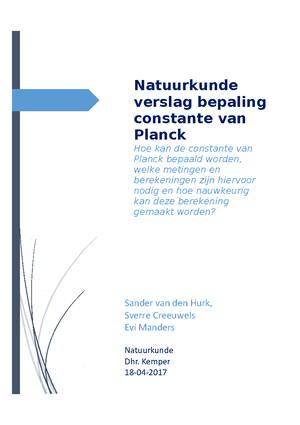 Practicum Slingerproef 5v: Onderzoek naar Slingertijd en Grootheden ...