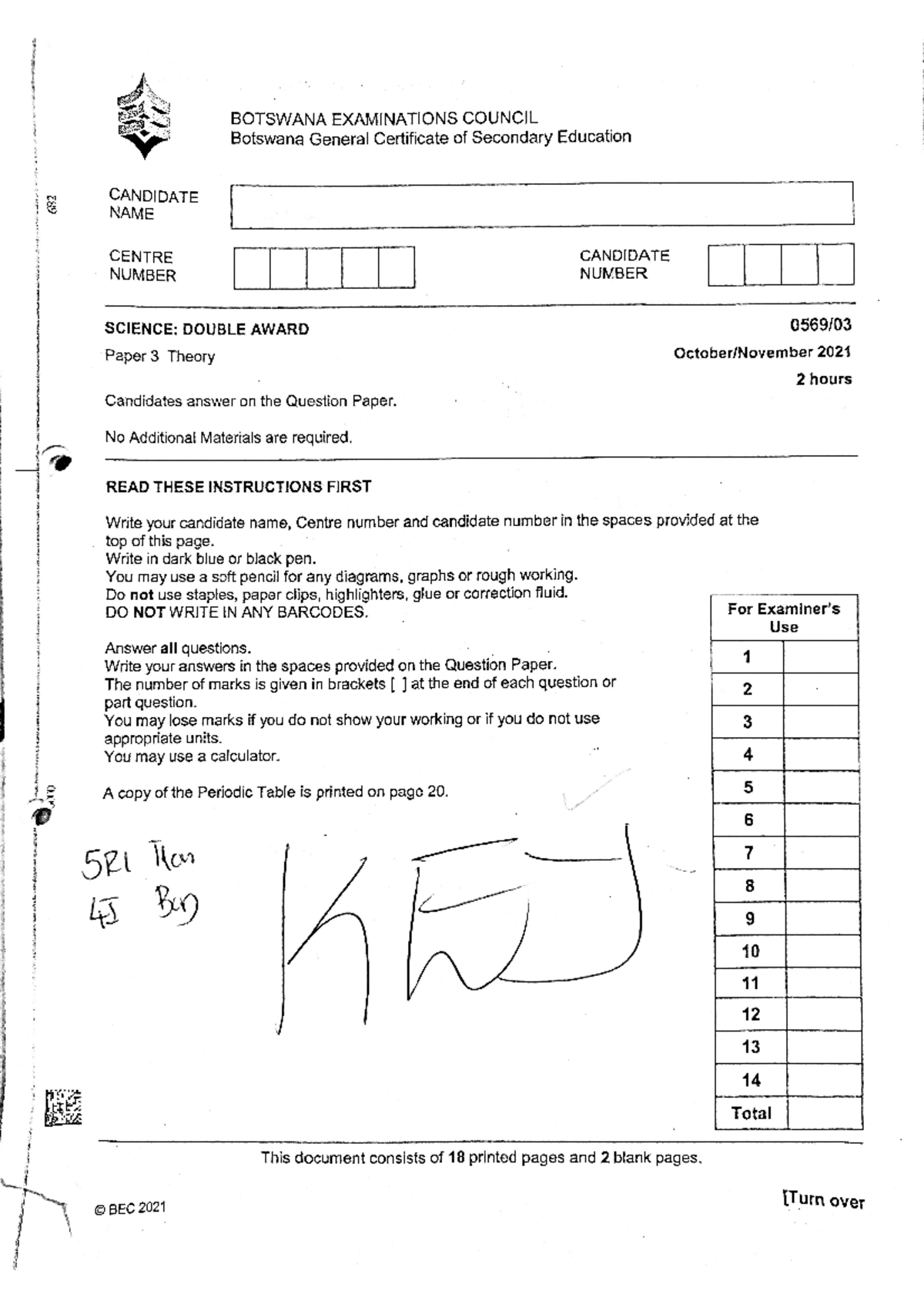 Bgcse SDA 2021 P3 KEY - Complete Answer Guide - Studocu