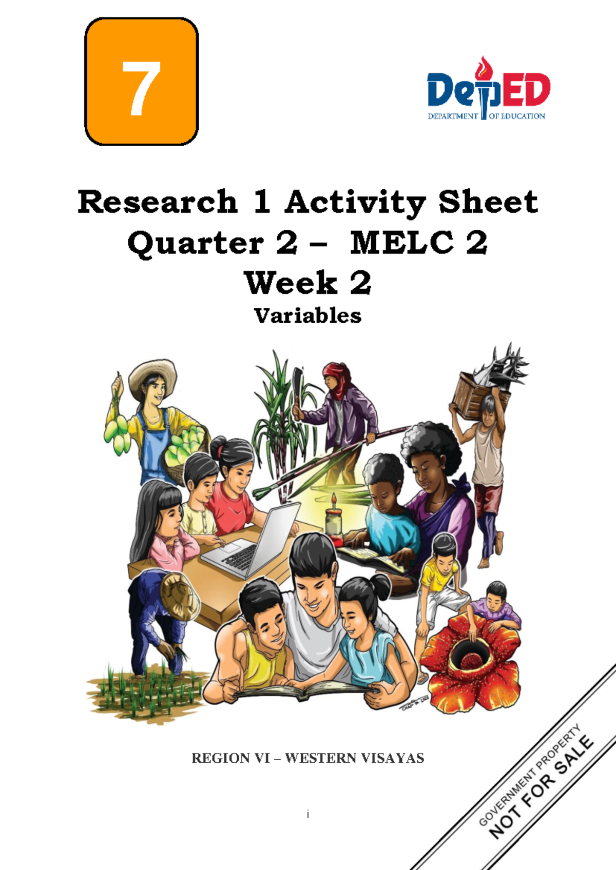 Research 1 Activity Sheet No. 2: Variables (MELC 2 Q2 W2) - Studocu