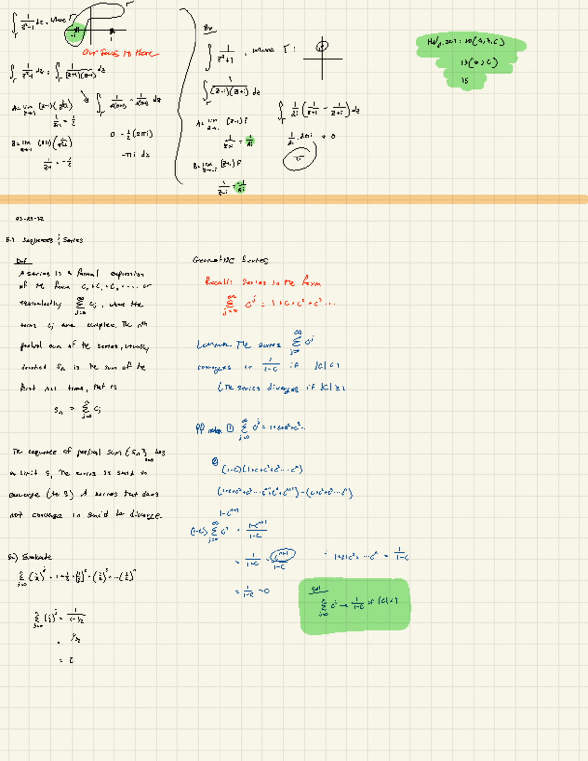 Complex Variables Notebook (3) - 1 ¥ " ####### .me?**&tWp:l0Ca ,b. C ...