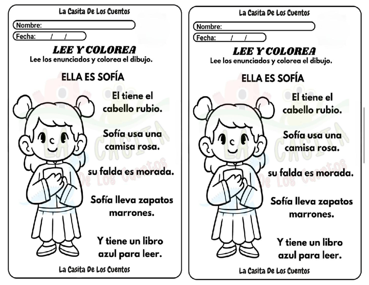 Lecturas para Pintar: Actividades de Coloreo y Problemas LEE Y COLOREA ...