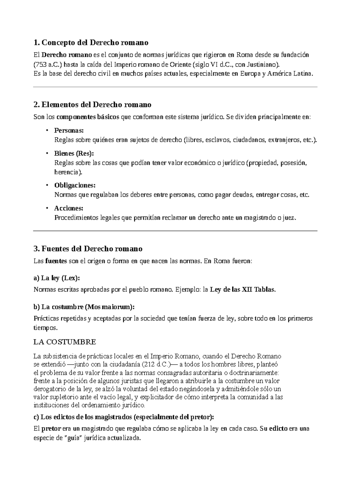Resumen del 2do Parcial de Derecho Romano (Código: DR-2023) - Studocu