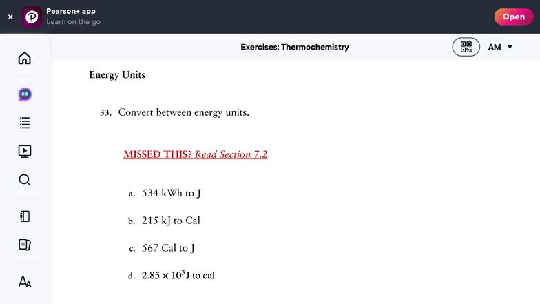 Exercises Thermochemistry - Energy Units 33. Convert between energy ...