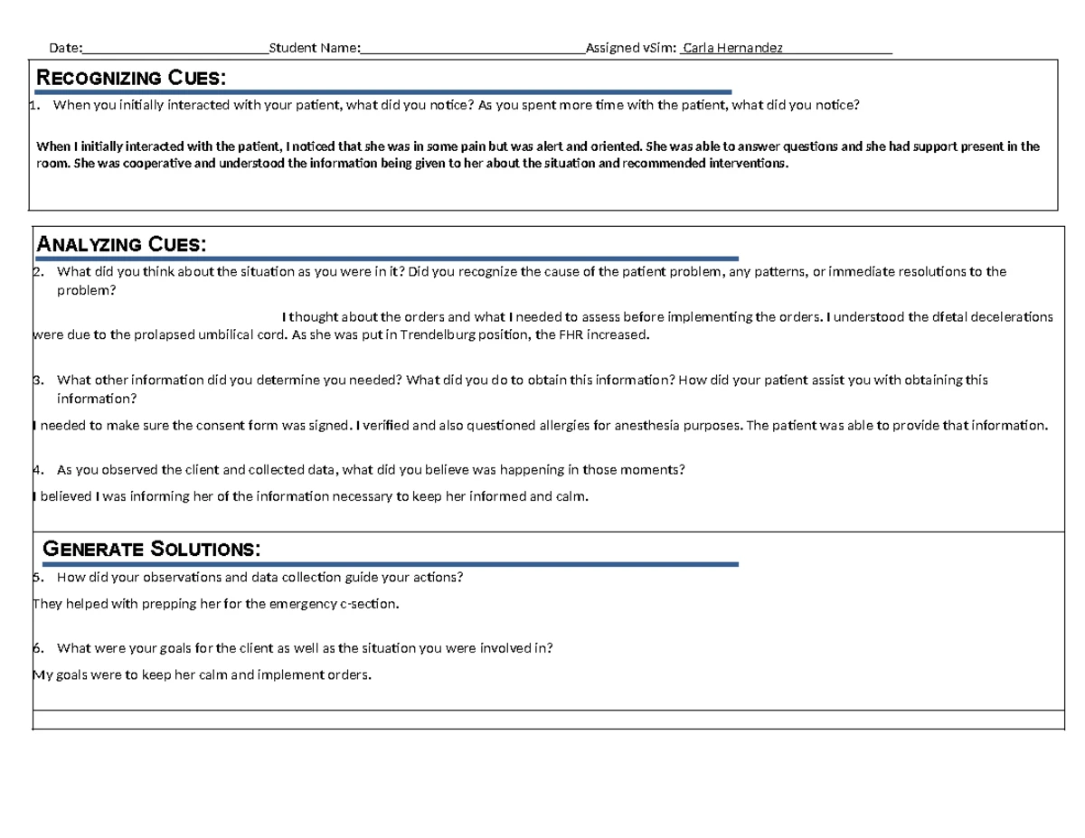 Ticket to Sim - NSG 223: Pre-Lab Worksheet for Stroke Analysis - Studocu