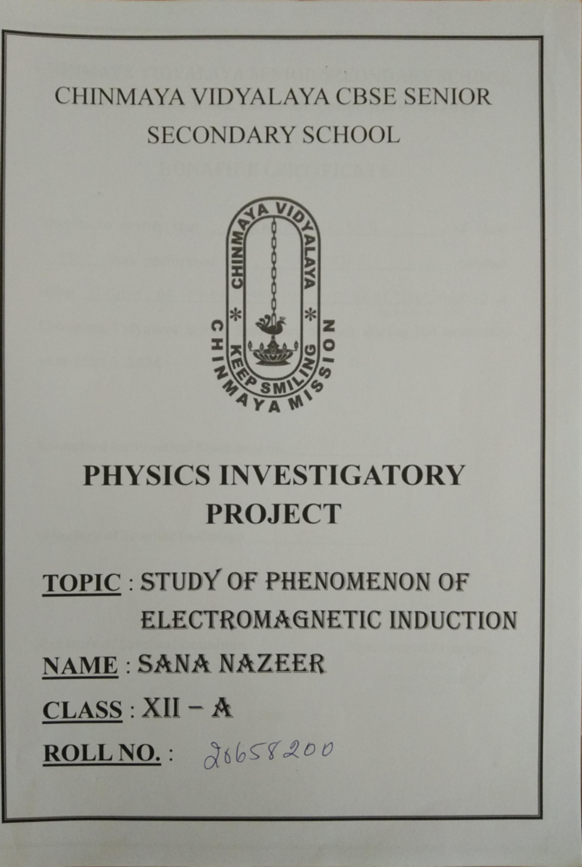Final Project on Electromagnetic Induction (EMI) - Physics - Studocu
