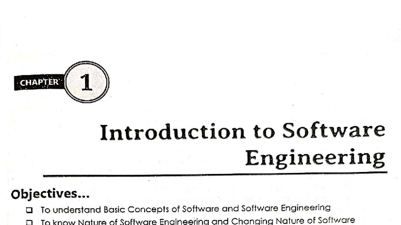 SE Chapter 1: Introduction to Software Engineering Concepts and Quality Factors - Studocu