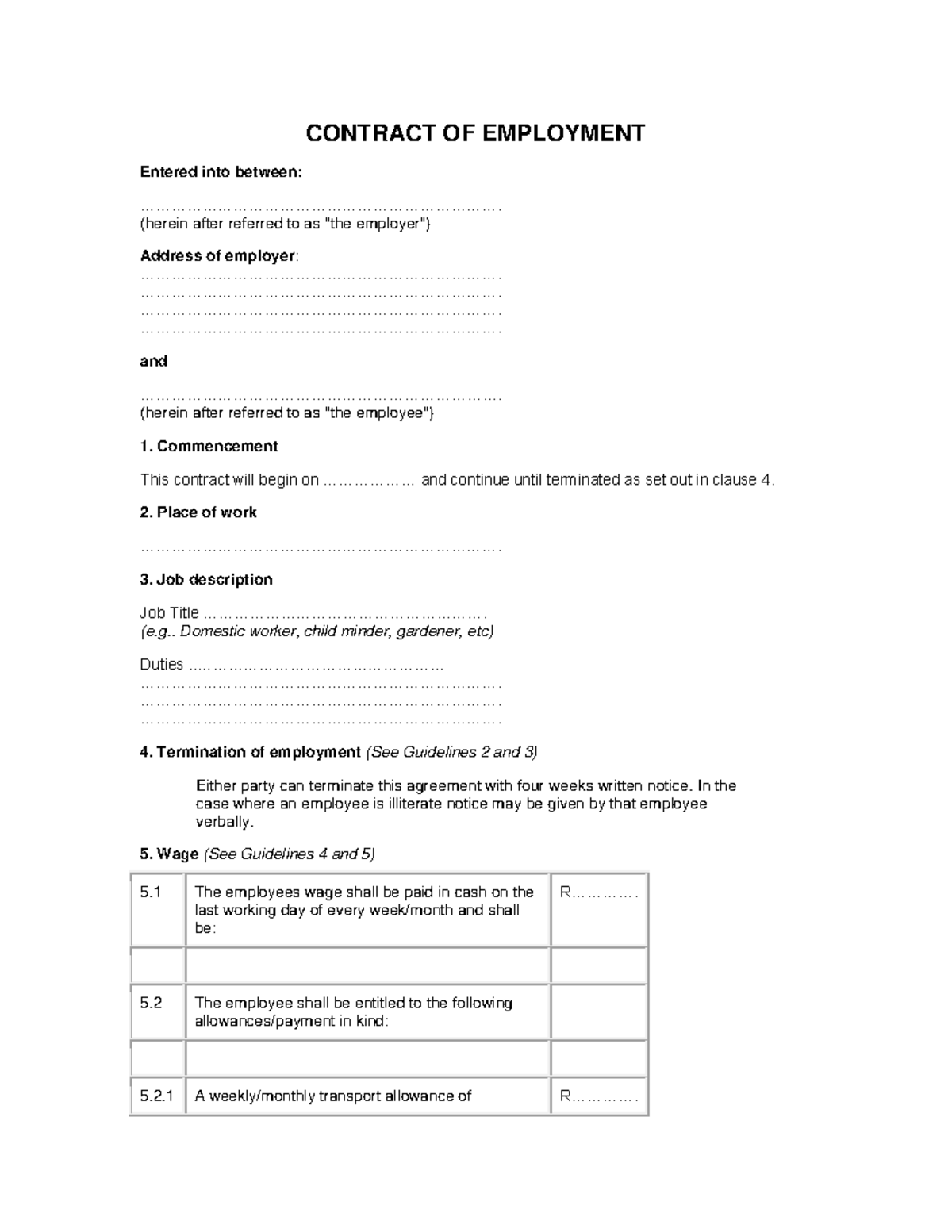 Employment Contract Template: Key Components & Guidelines - Studocu