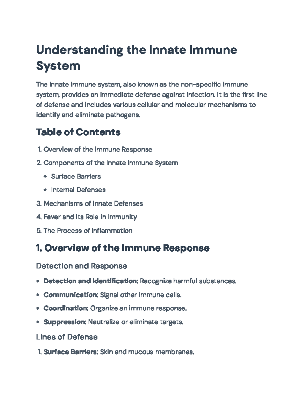 Innate Immune System Overview: Key Components & Mechanisms Explained ...