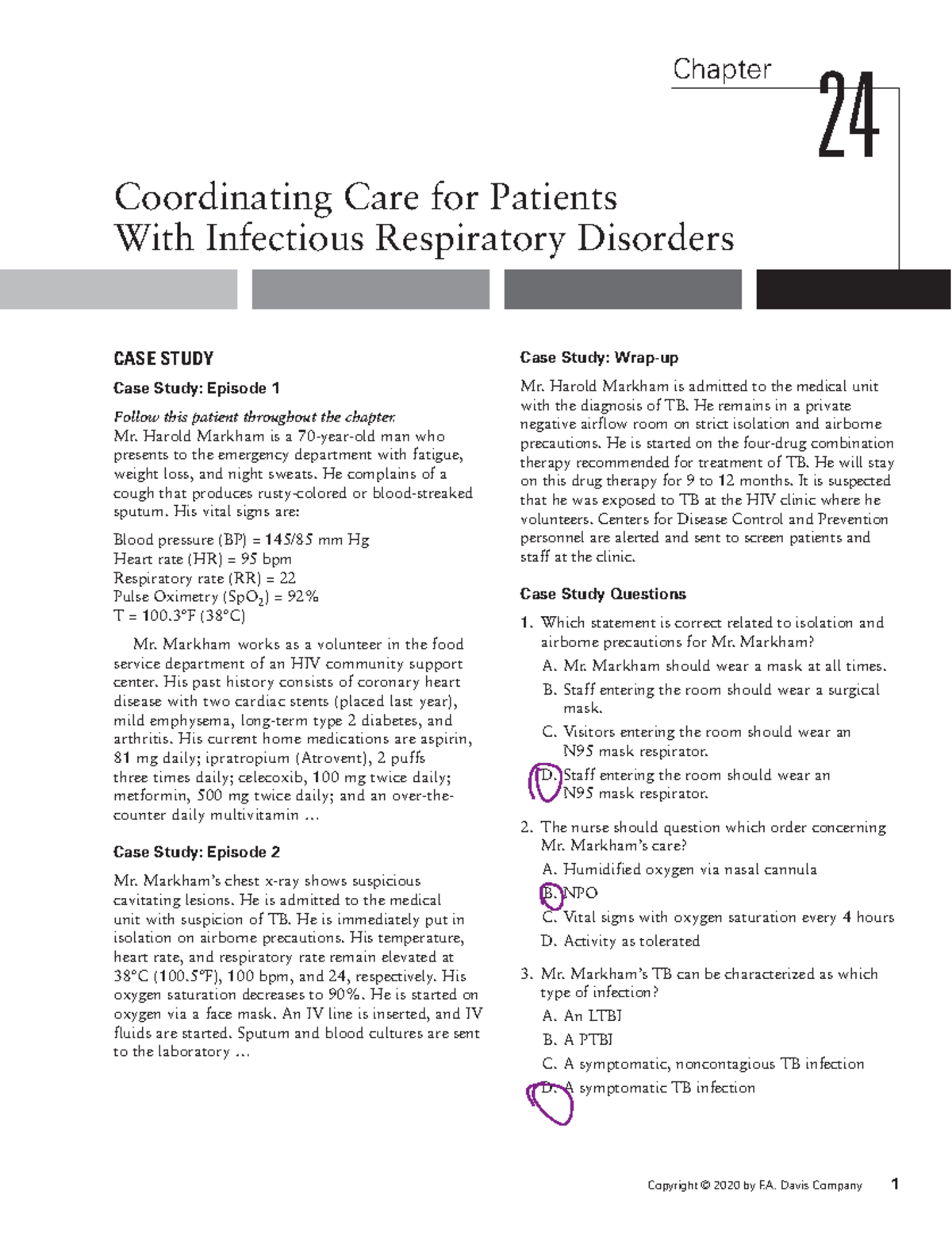 NUR 101: Coordinating Care Case Study on TB in Respiratory Patients ...