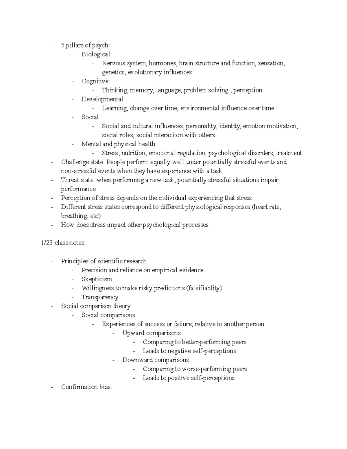Psych 101: Comprehensive Notes on Psychological Principles and ...