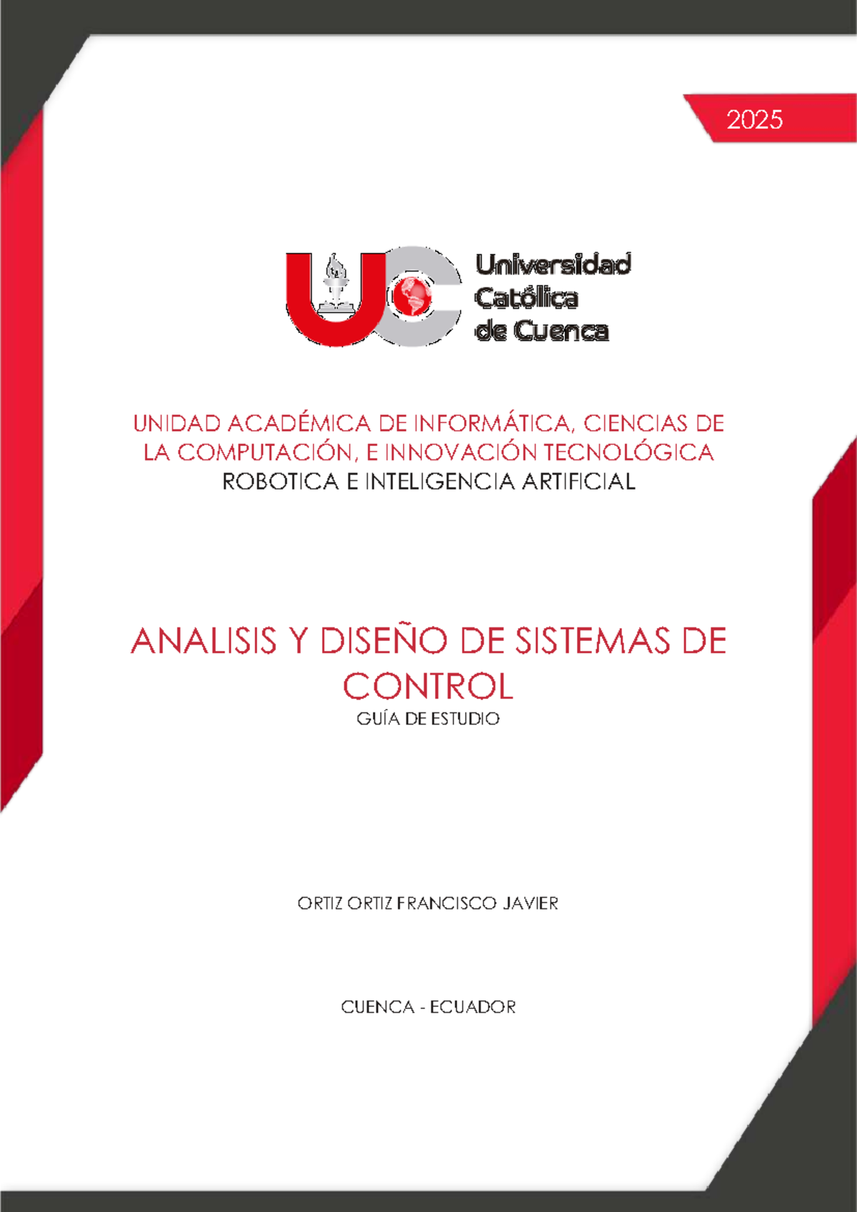 Guía de Estudio: Análisis y Diseño de Sistemas de Control (2025) - Studocu