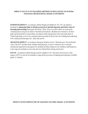 Reflection (Introduction to Technology for Teaching and Learning ...