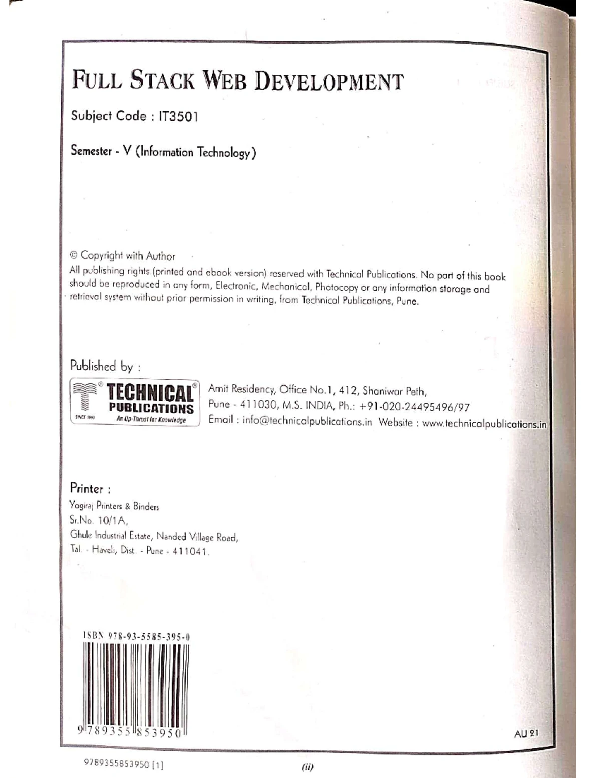 2021 Regulation Syllabus for B. Artificial Intelligence & Data Science ...