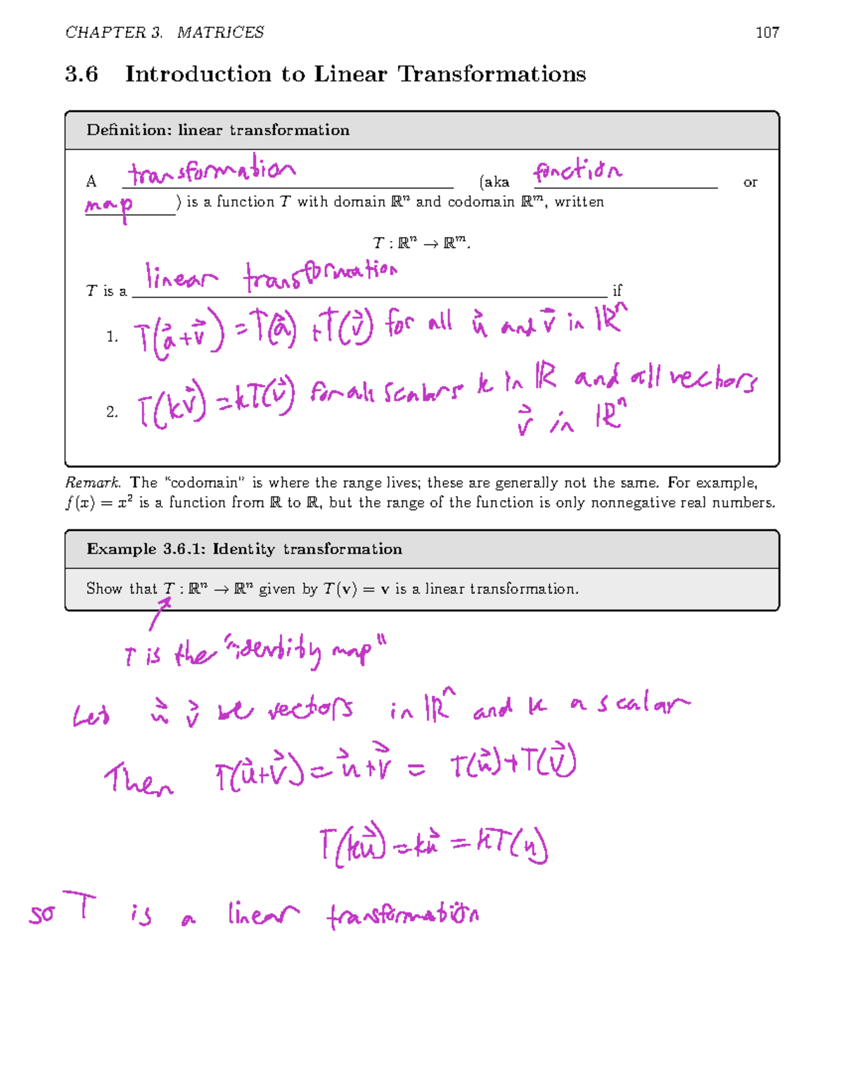 Linear Transformations and Matrices: Chapter 3 Summary and Exercises - Studocu