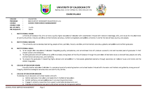 Lesson 2 - Process of Community Immersion - Lesson: Process of ...