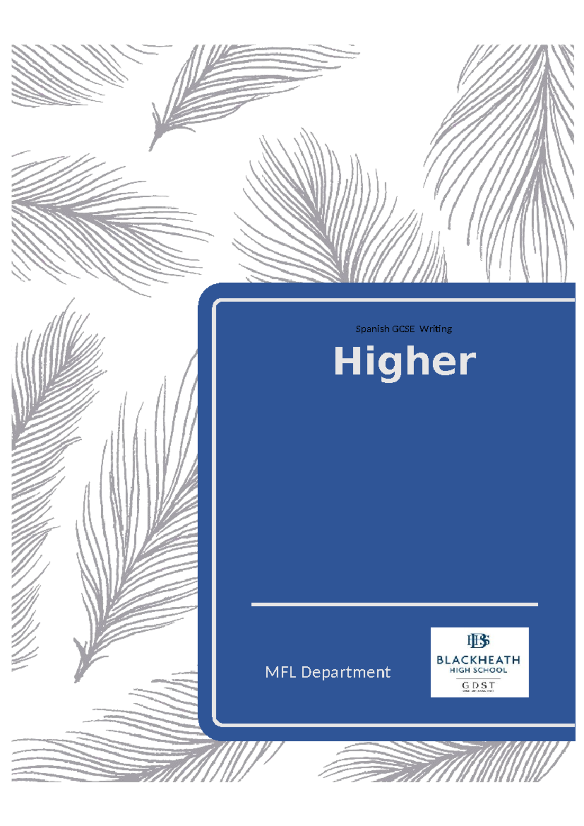 Spanish GCSE Writing Paper 4 - Higher Tier Guidelines - Studocu