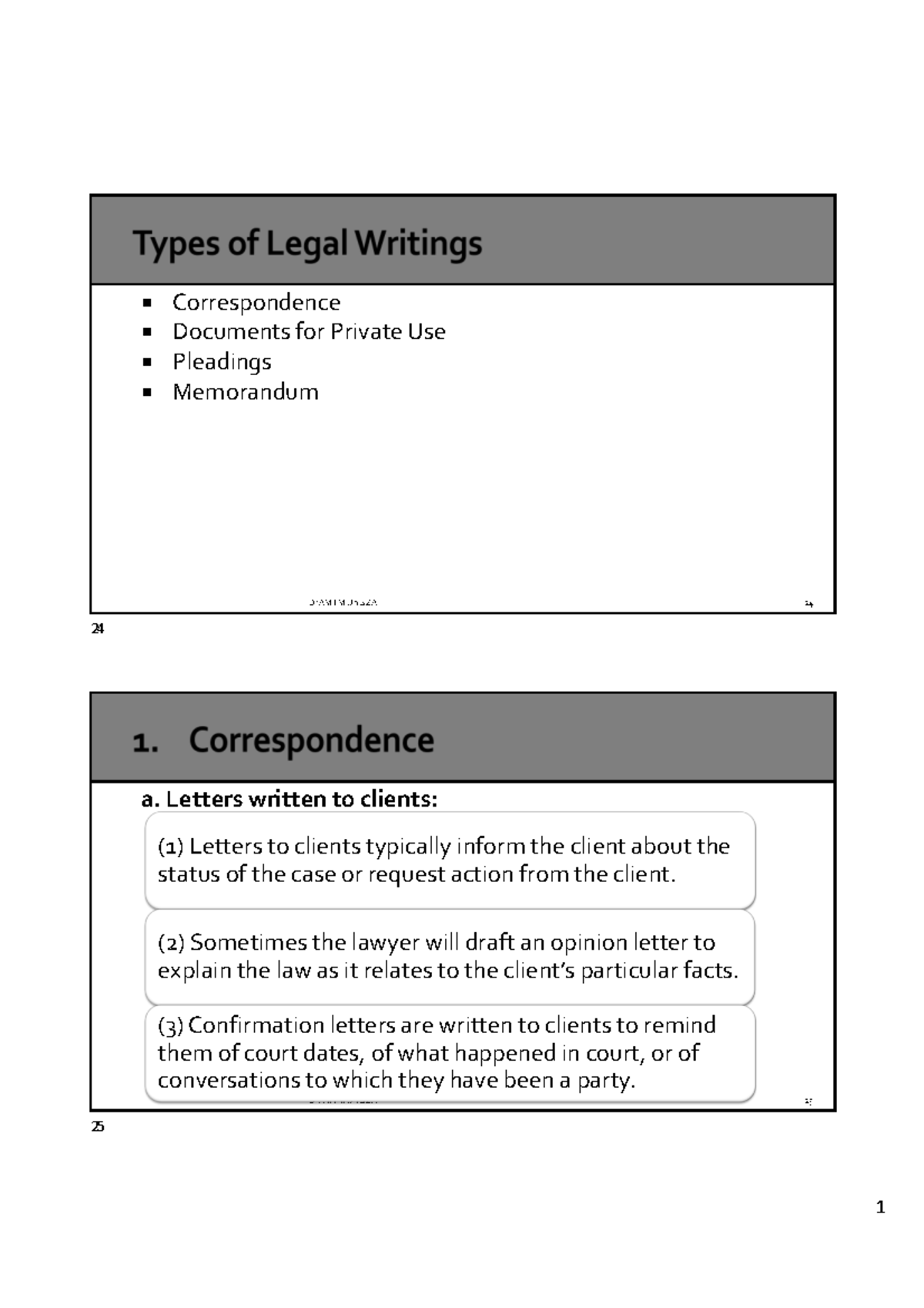 LLB 21203 Legal Writing Part 2: Correspondence & Pleadings Guide - Studocu