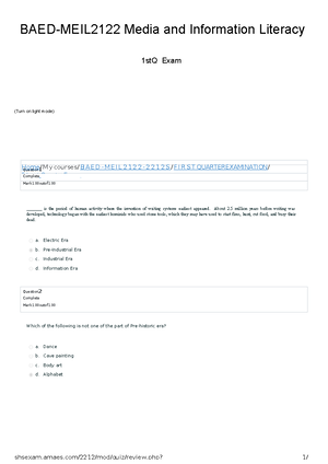 BAED-STAT2112 Statistics & Probability OED Exam Answers (Q1) - Studocu