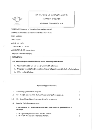 Grade 4 English Exam November 2021 - TOM NEWBY SCHOOL EXAMINATION ...