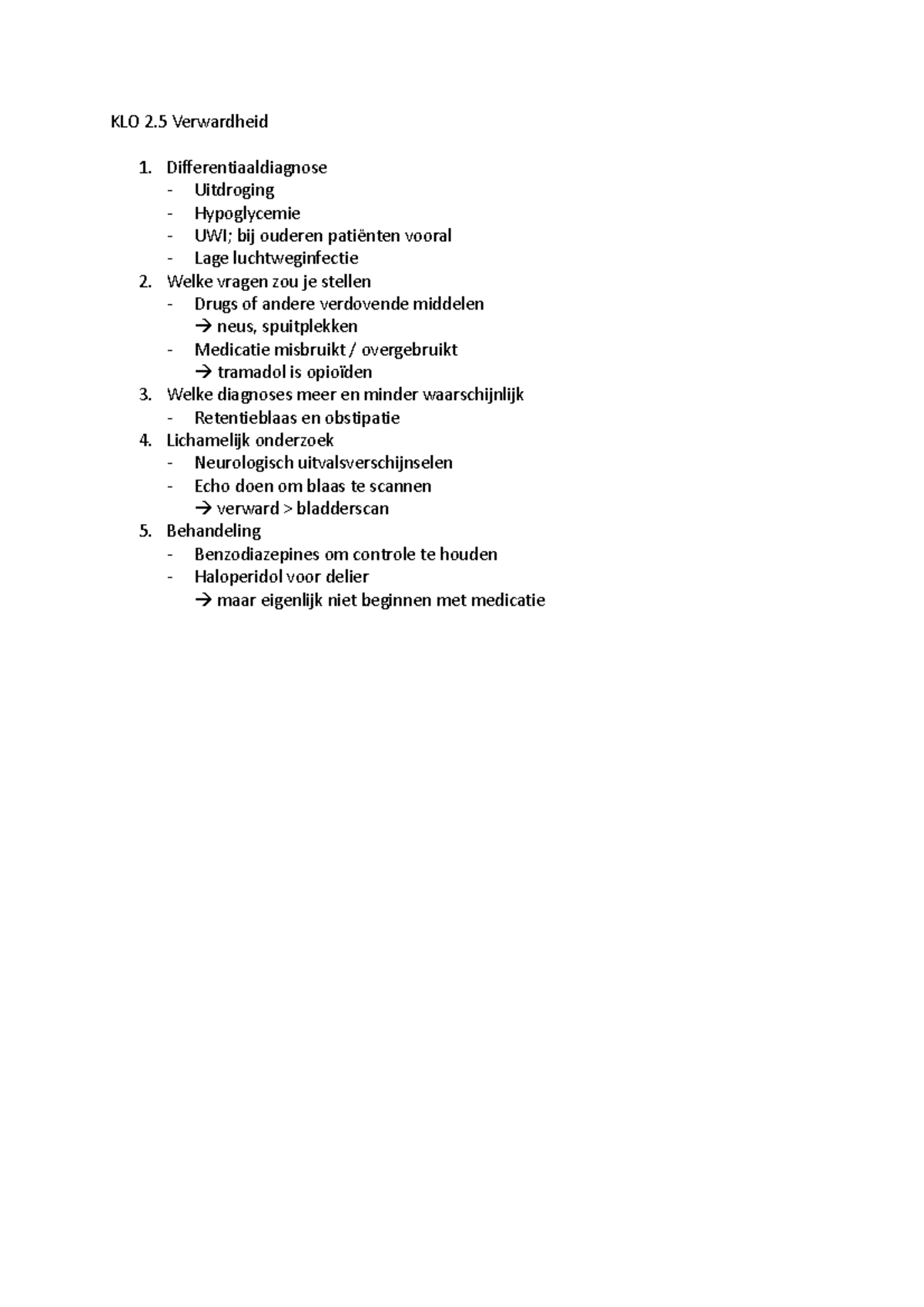 KLO 2.5 & 2.6: Verwardheid en Mictieklachten Diagnoses en Behandeling ...