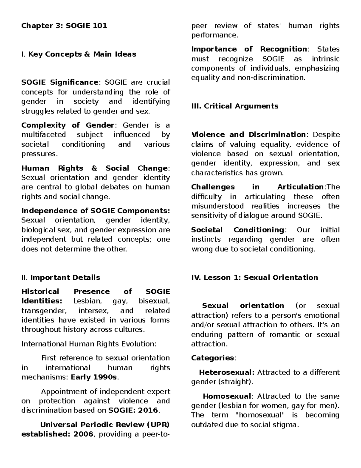 Chapter 3: SOGIE 101 - Key Concepts and Historical Context - Studocu