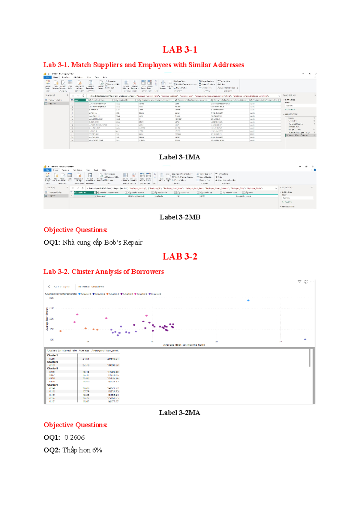 LAB 3 - Data Analysis and Objective Questions for Supplies & Borrowers ...