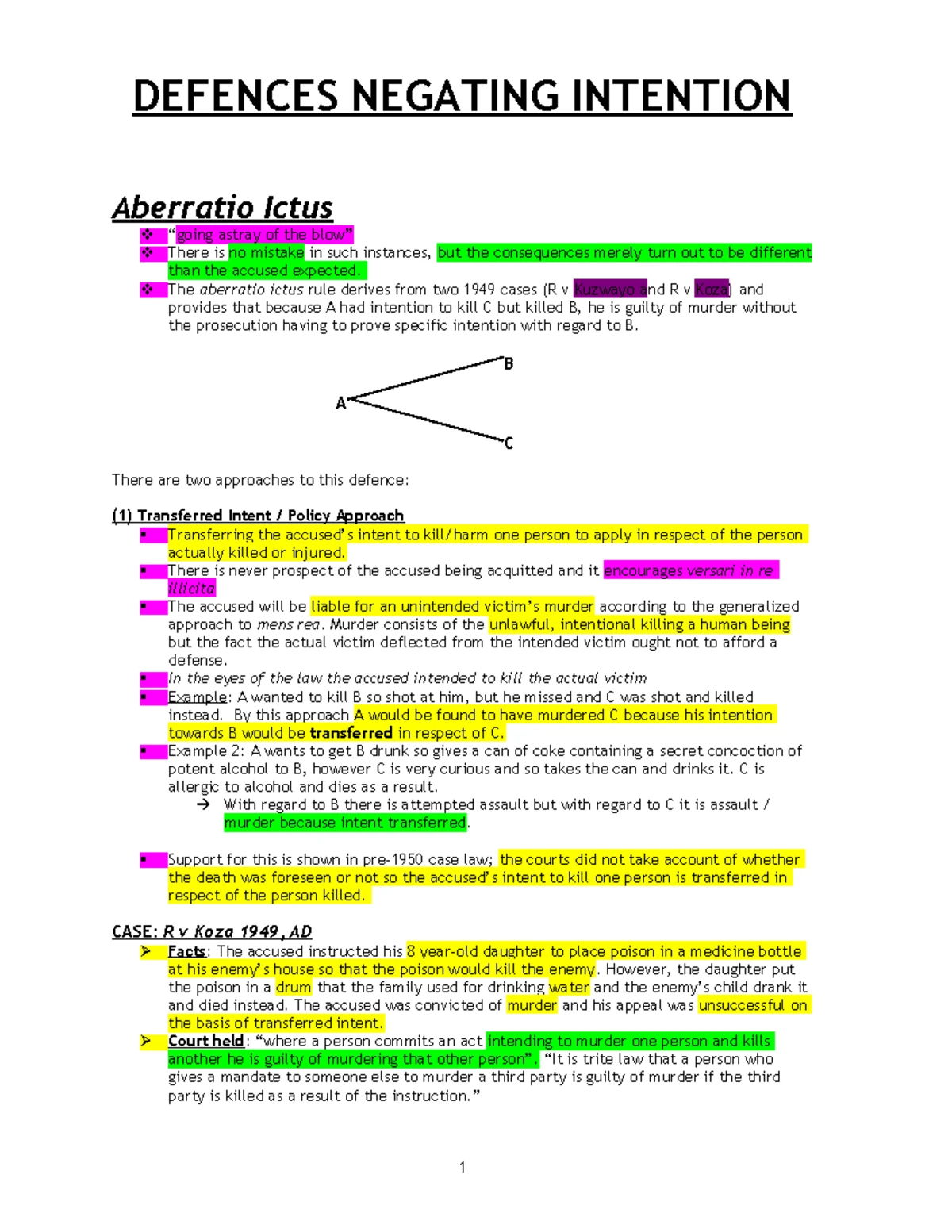 19CR - Theft - Lecture notes 19 - Theft Definition: Theft is the ...