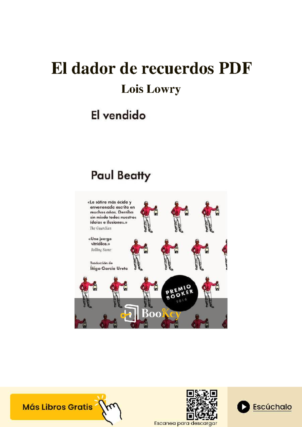 El dador de recuerdos: Análisis y Resúmenes de Capítulos - Studocu