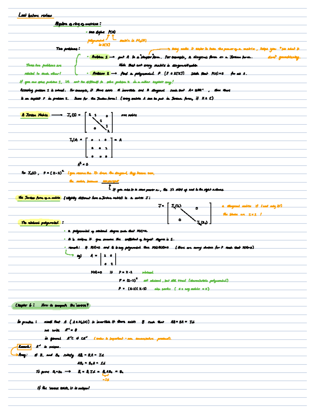 Lecture 13: Inverse Computation & Elementary Matrices (Math 101) - Studocu
