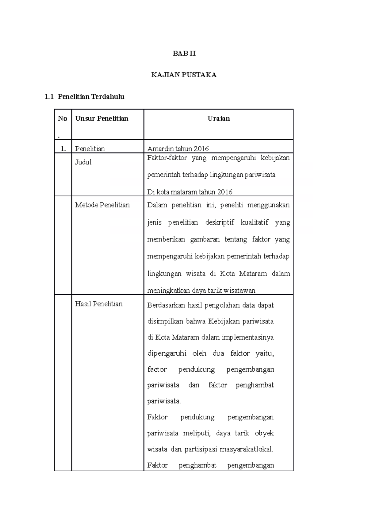 Revisi BAB II: Kajian Pustaka Penelitian Terdahulu dalam Proposal Penelitian - Studocu