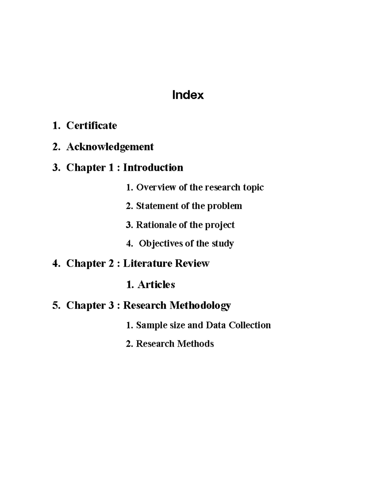 Data analysis project - Index 1. Certificate 2. Acknowledgement 3 ...