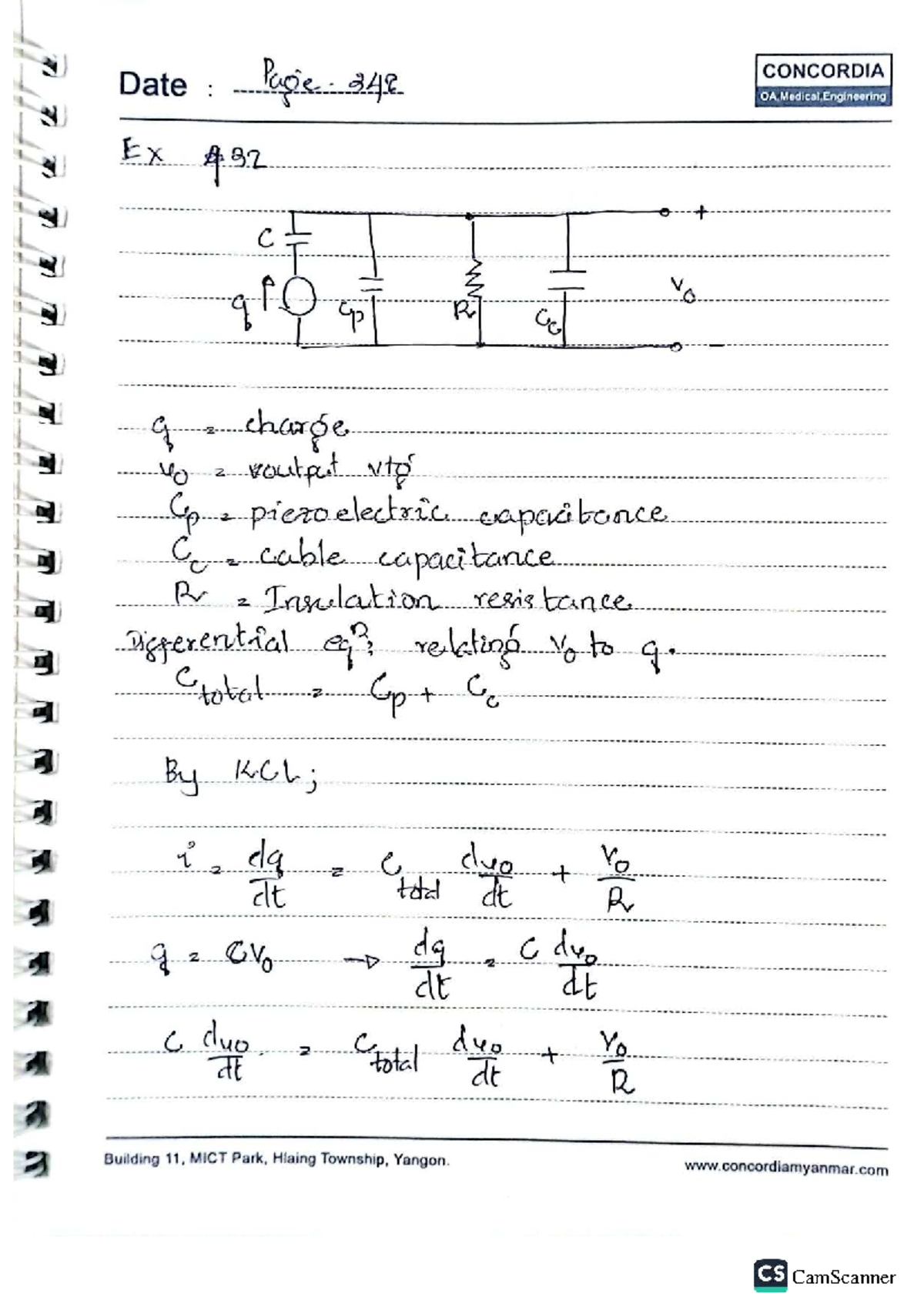 Engineering Exam Notes: Natural Frequency & Transfer Functions (CS 3234 ...