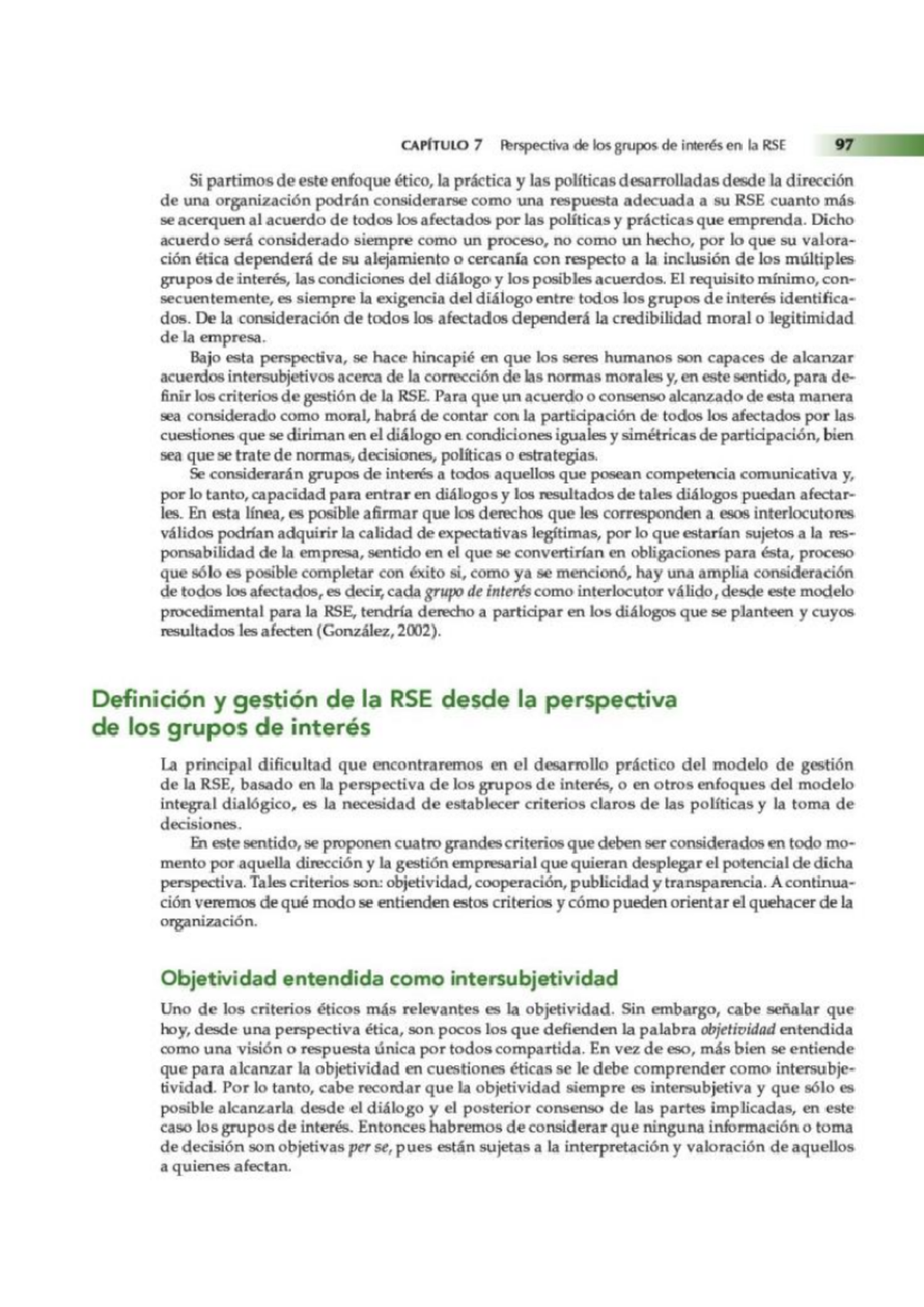 Ventajas RSE - Resumen protección ambiental - CAPÍTULO 7 Perspectiva de los grupos de interés en ...