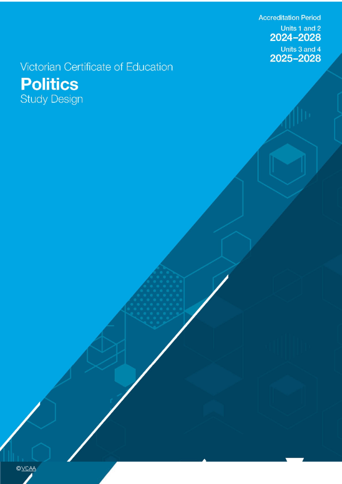 VCE Politics Study Design Units 1-4: Key Concepts and Skills for 2024 ...