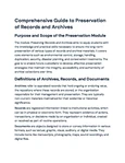 Quiz: Comprehensive Guide to Preservation of Records and Archives ...