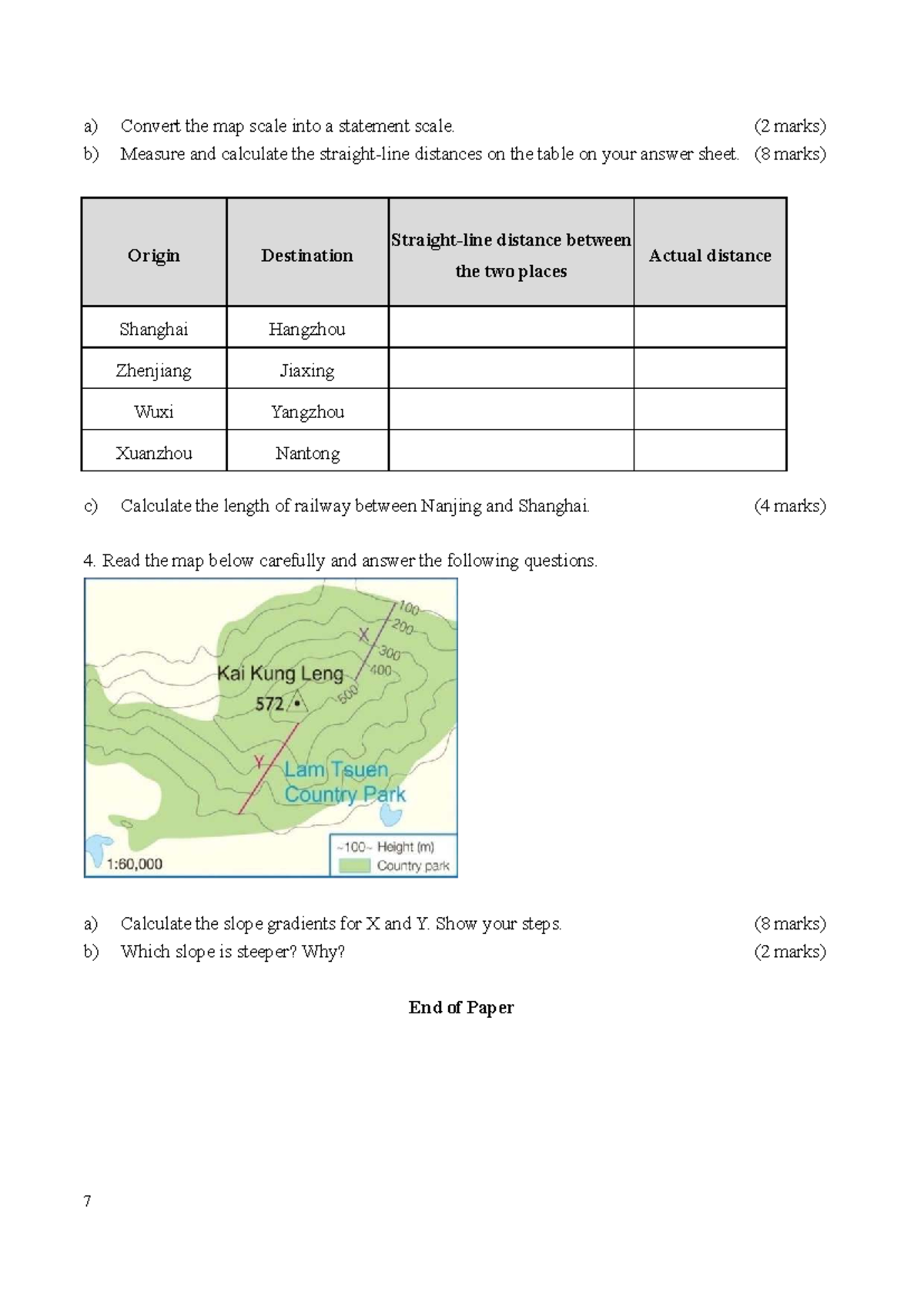 S1 Geography Past Exam Paper - January 2019 - Studocu