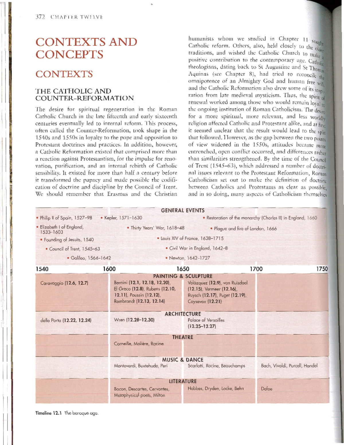372 CHAPTER 12: THE CATHOLIC REFORMATION AND THE BAROQUE AGE - Studocu