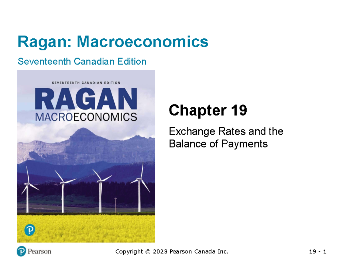 ECON203 - Chapter 19: Exchange Rates & Balance of Payments - Studocu