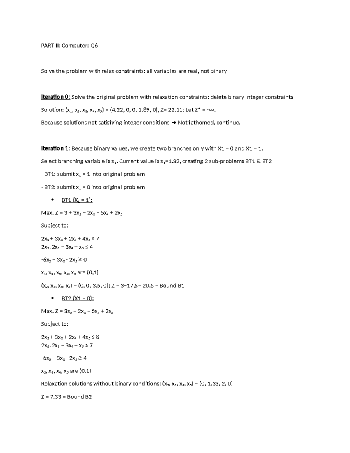 Computer Science Case Study: Problem Solving in Optimization Q555555 ...