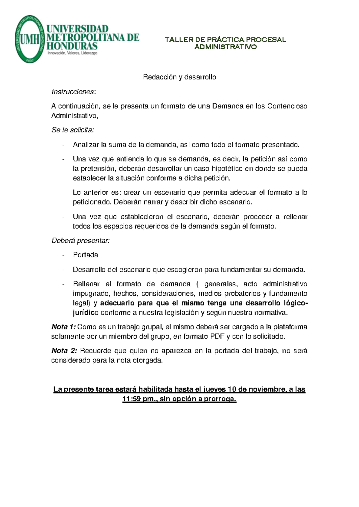 Análisis y Modelo de Demanda Contenciosa Administrativa-Tarea - Studocu