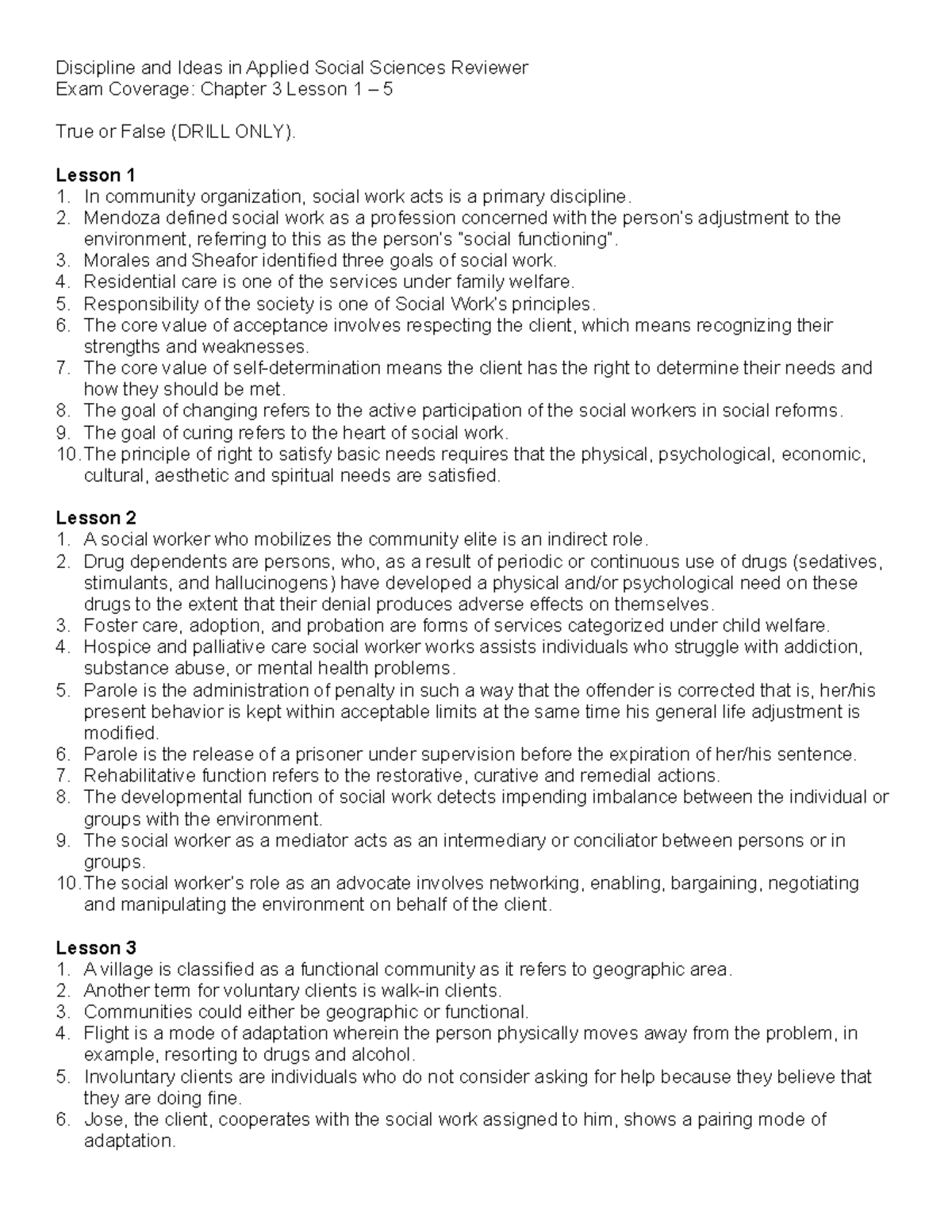 Social Science - Final Exam Reviewer: Applied Social Sciences Topics ...