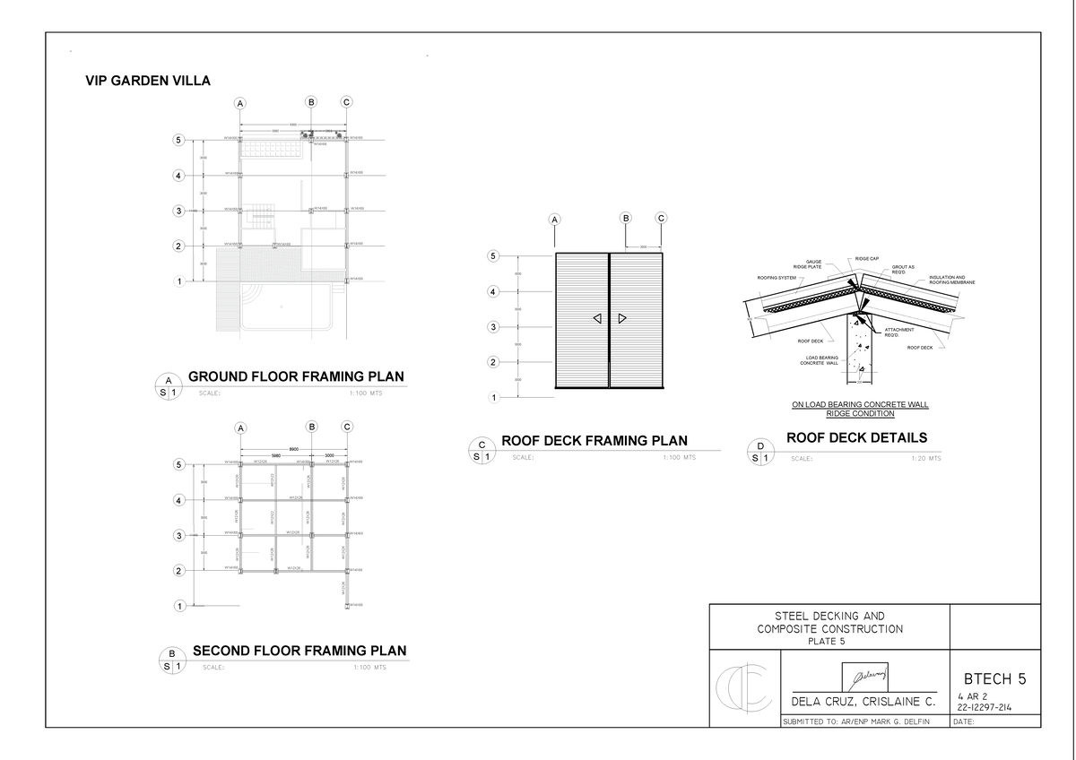 B A C 8900: VIP Garden Villa Framing Plans and Details - Studocu