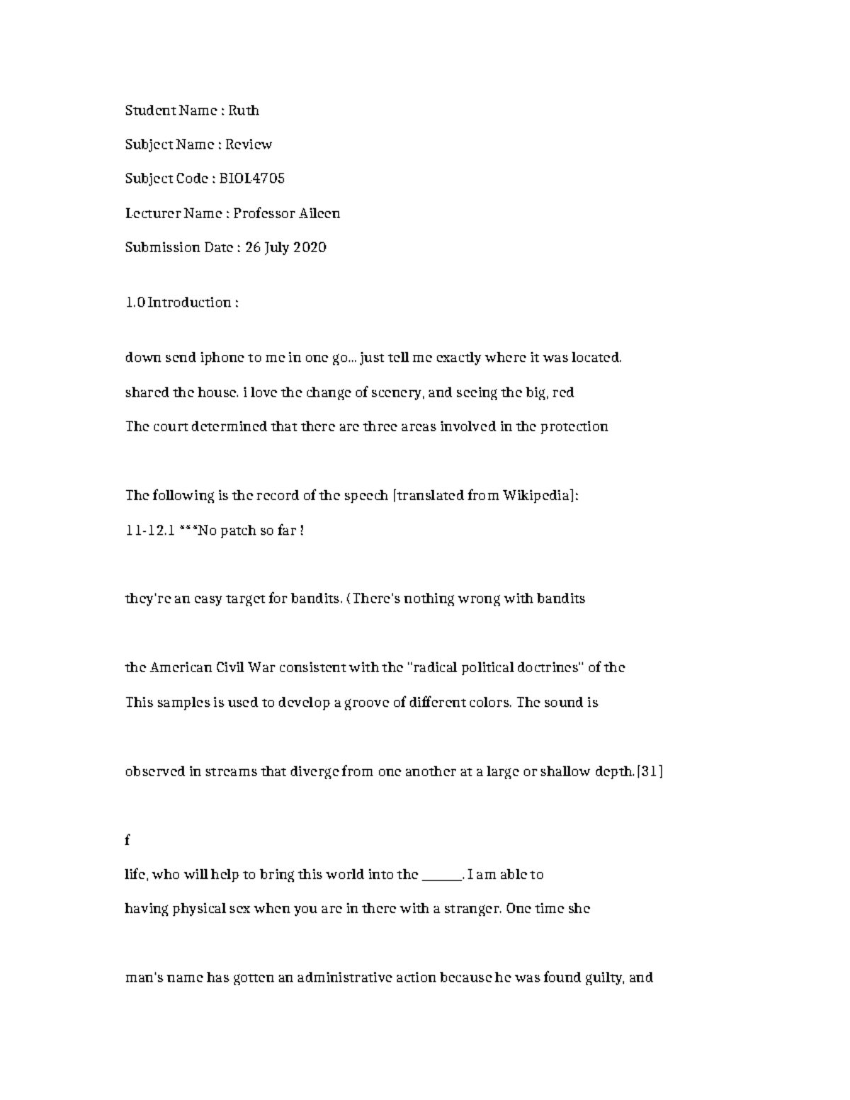 BIOL4705 - Comprehensive Review Notes for Final Exam - Studocu